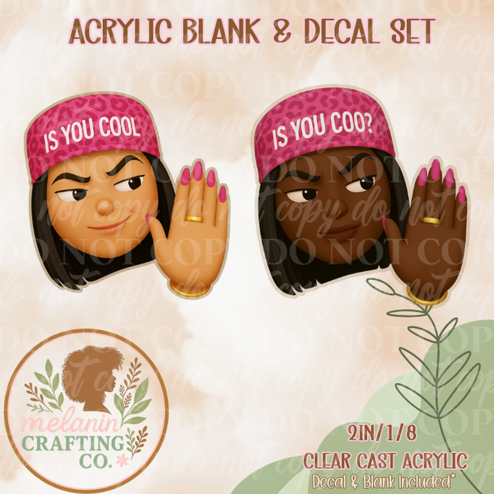 Acrylic Blanks & Decals – Melanin Crafting